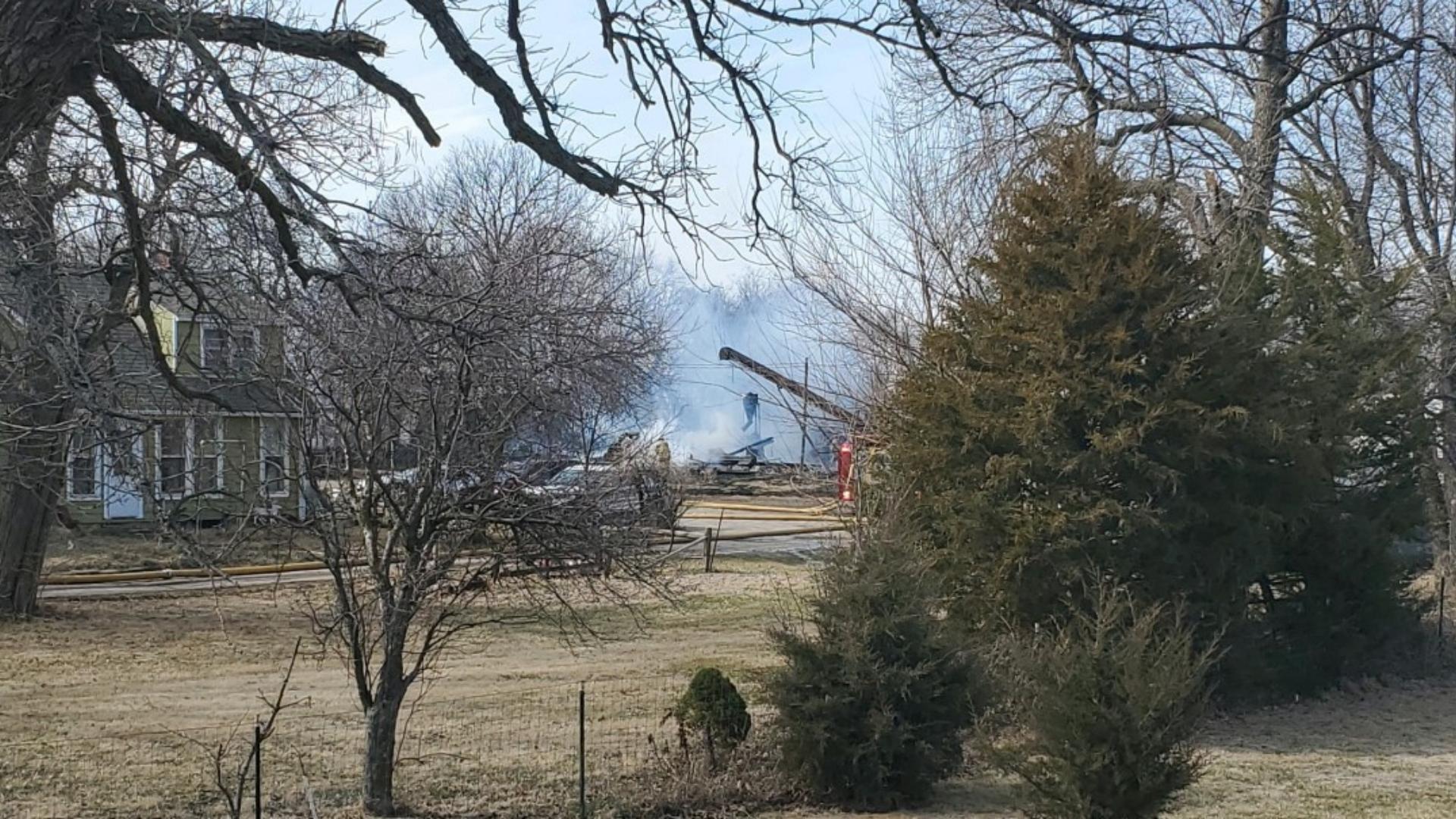 Crews responding to barn fire near Firth