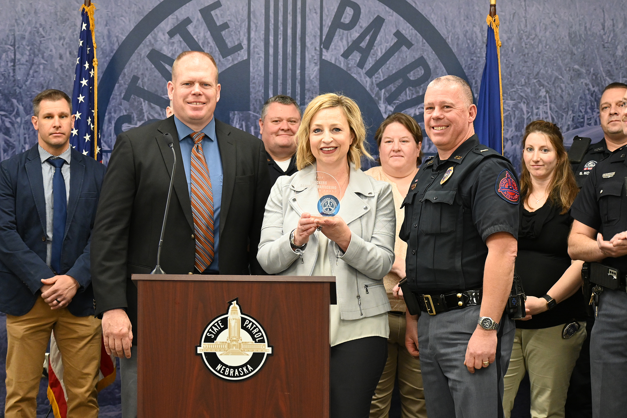 Nebraska State Patrol receives national award from Truckers Against ...