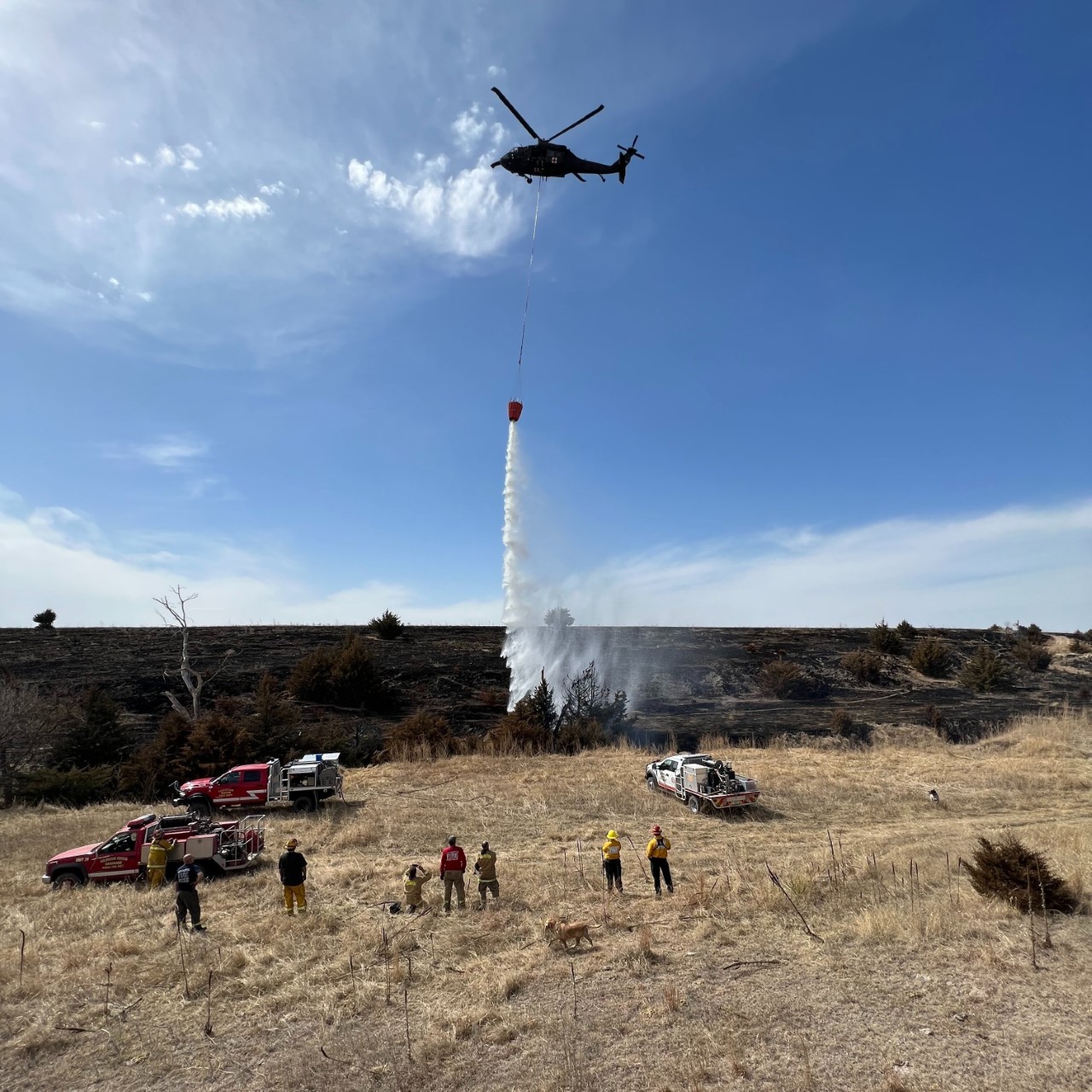 The massive wildfire burning in Gosper and Furnas Counties is 80% contained