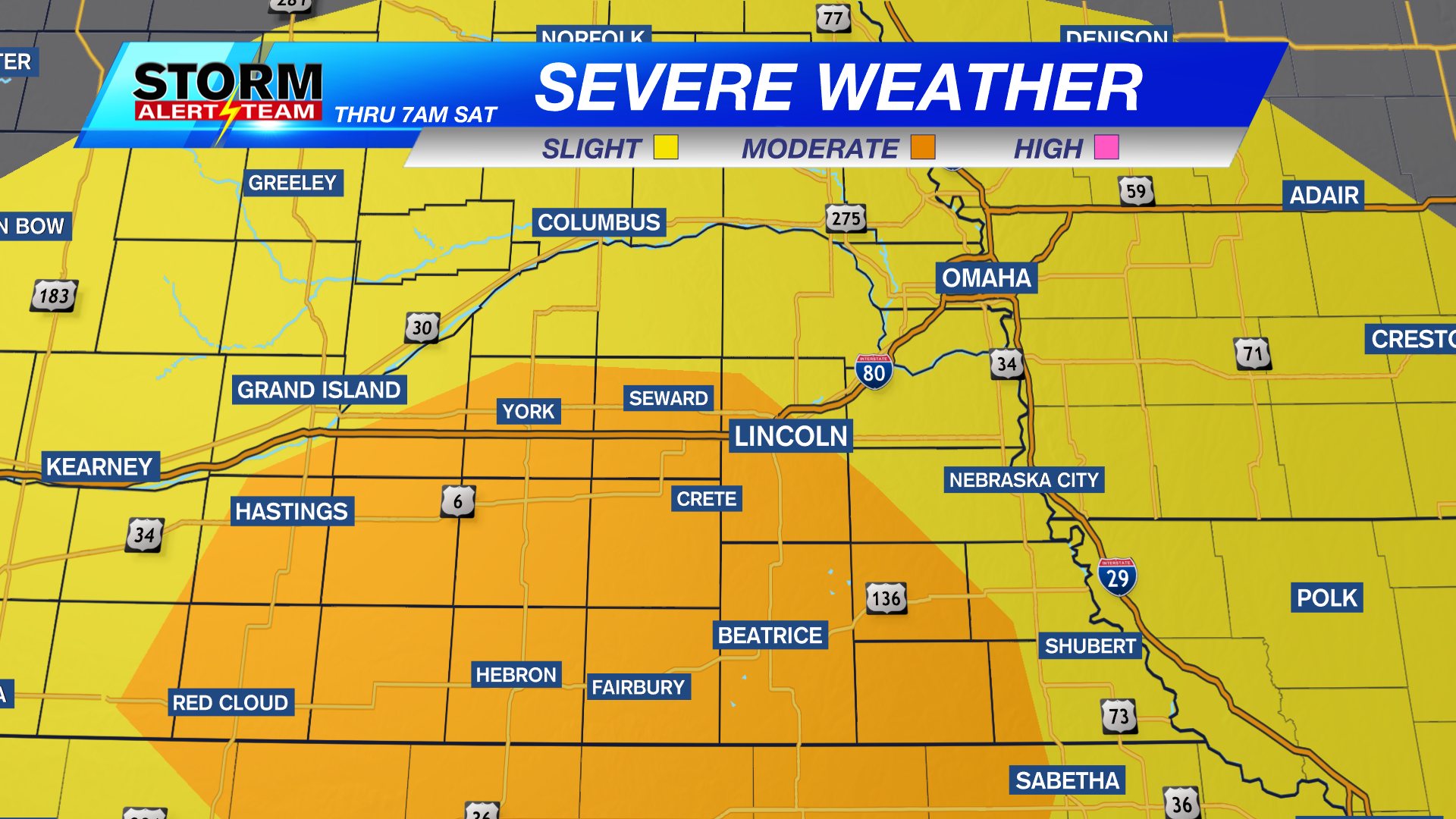 More storms likely Friday evening in Nebraska