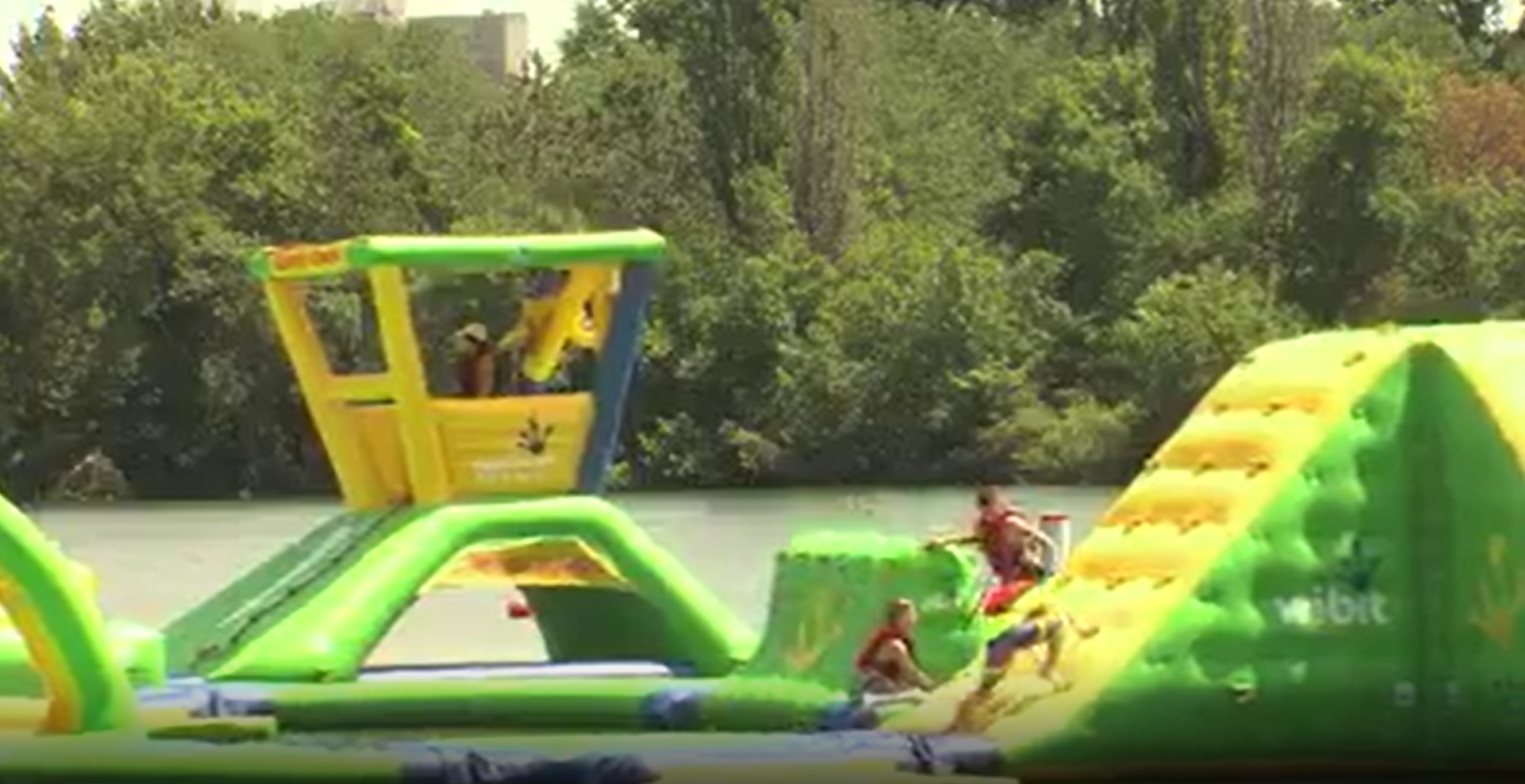 Louisville State Recreation Area's floating playground opens for the season