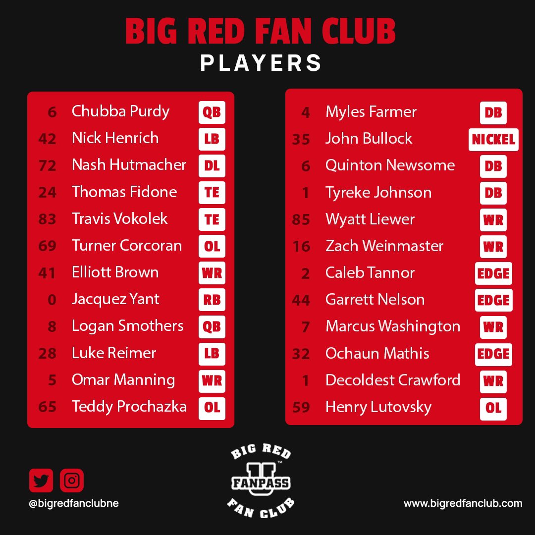 Big Red Fan Club becomes first player-led NIL group at Nebraska