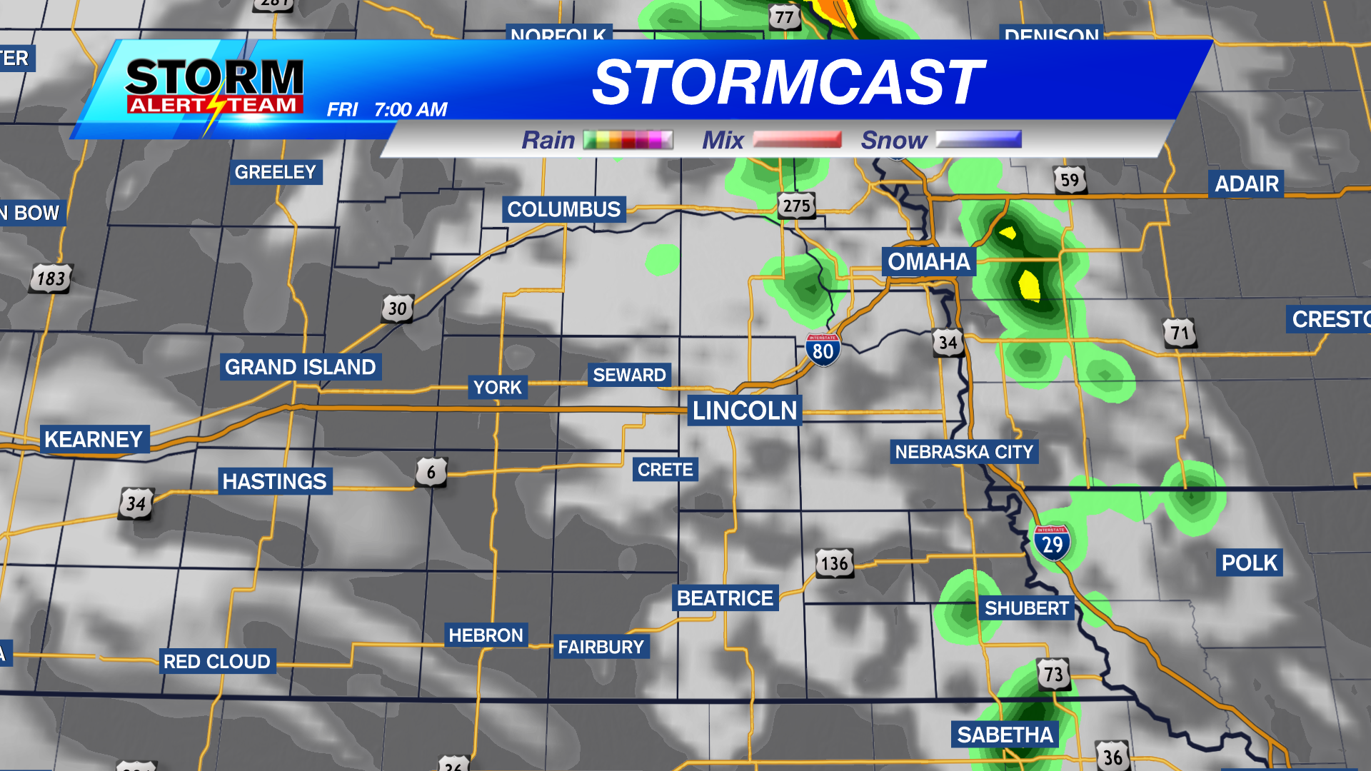 More clouds on Friday; scattered storms this weekend