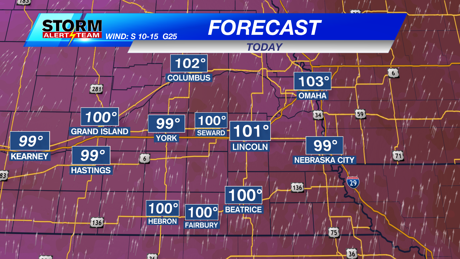Hottest temperatures in 39 years; Heat index nears 110°