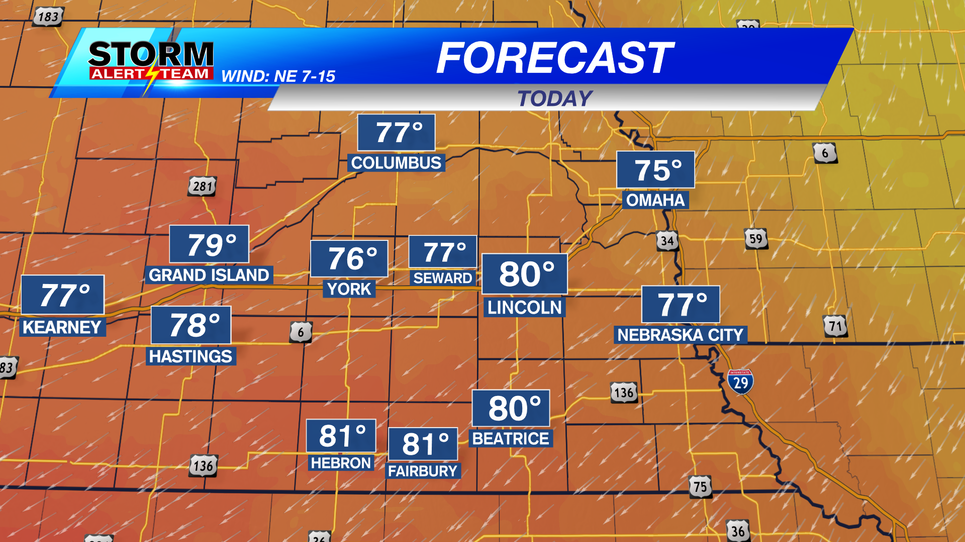 Continuing our stretch of comfortable weather