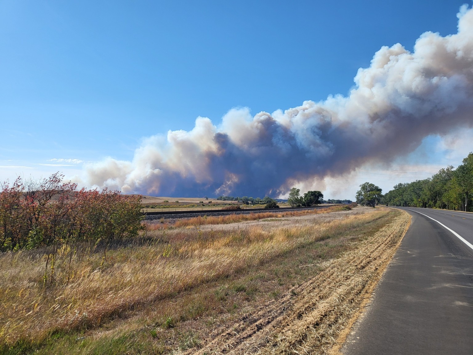 Part of Nebraska National Forest on fire again