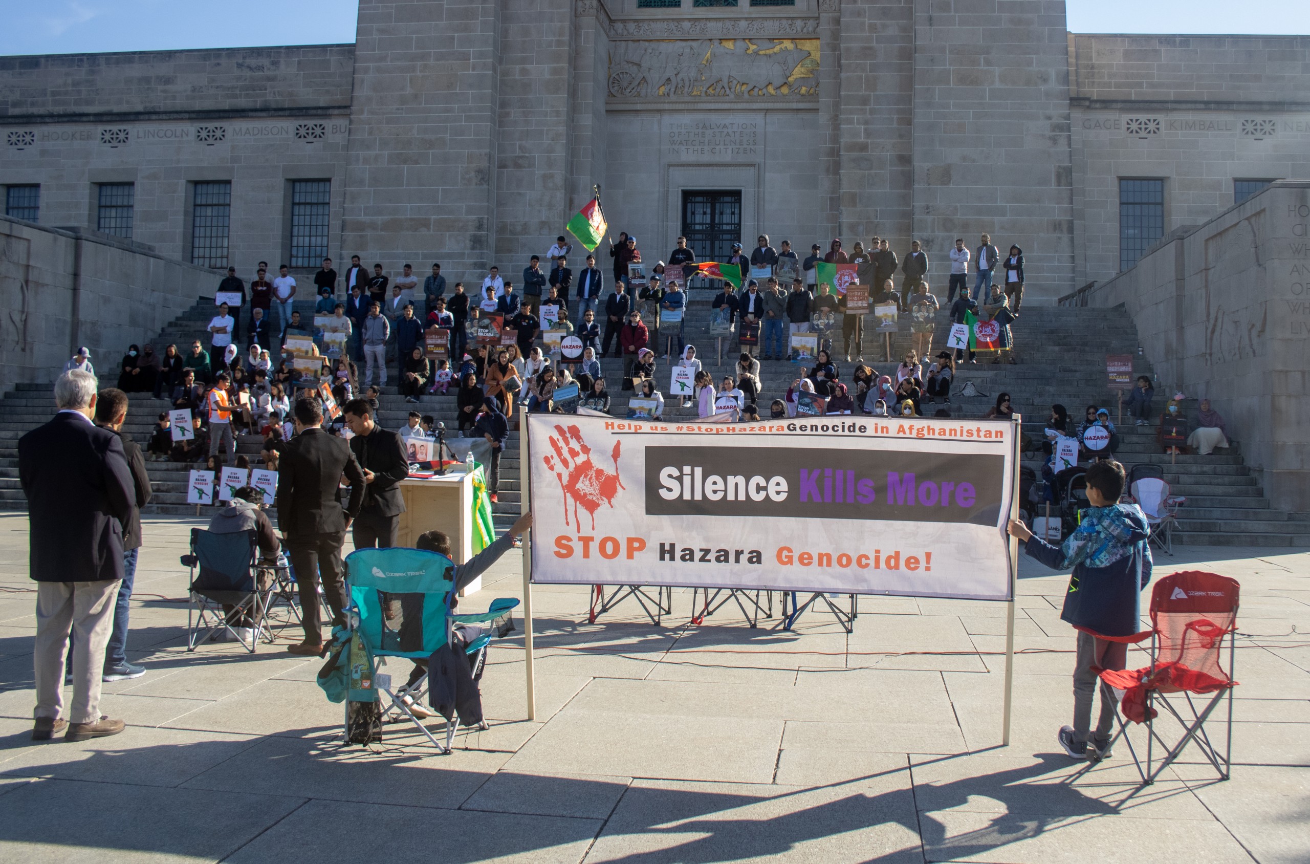 Peaceful demonstration in Lincoln against Hazara genocide
