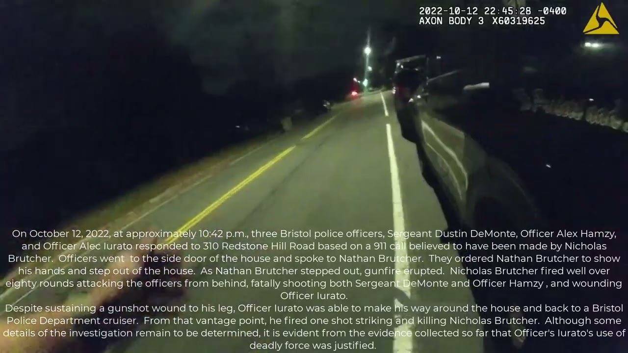 Body cam footage released of police ambush in Connecticut