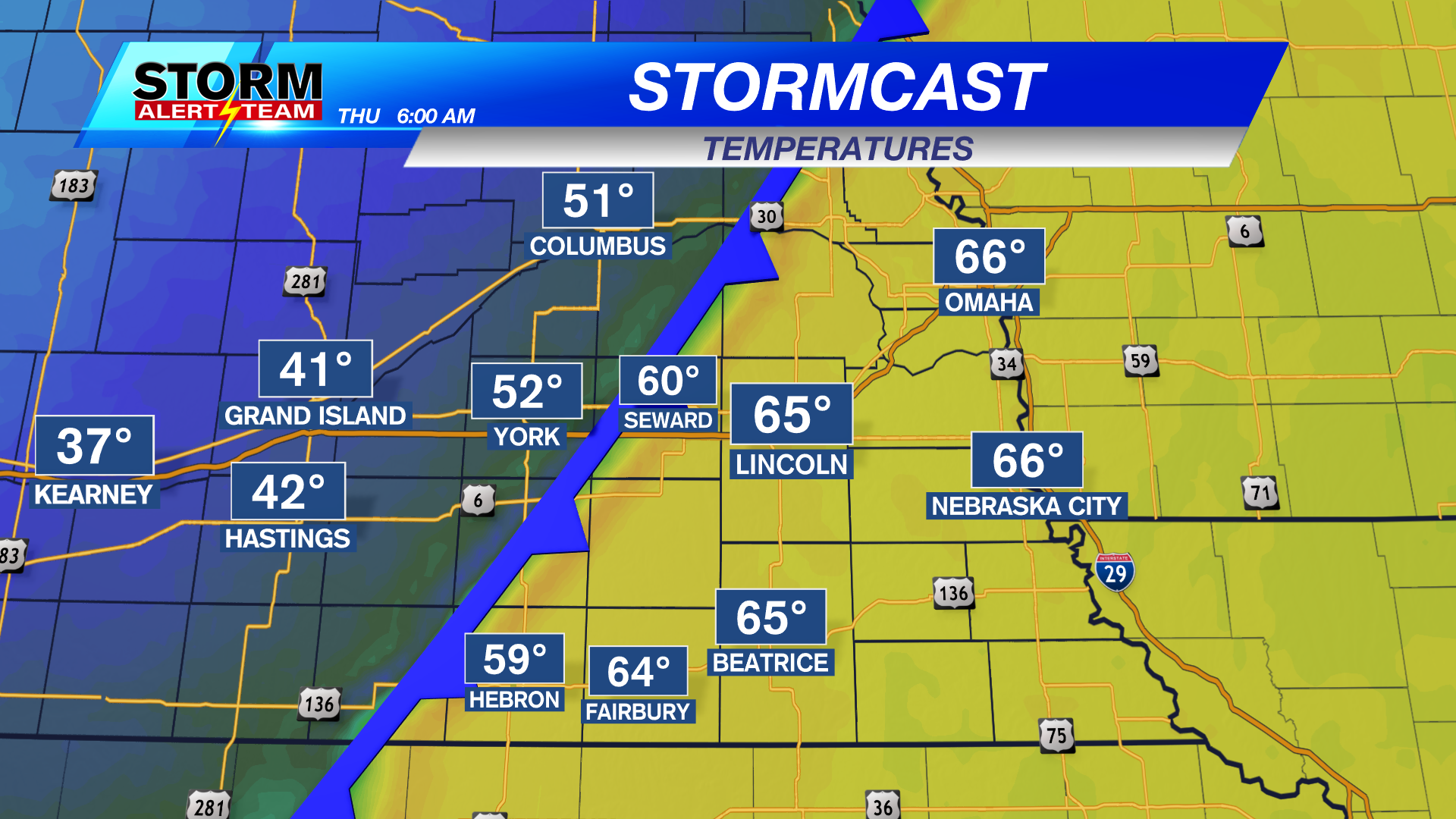 Warm on Wednesday ahead of a strong cold front