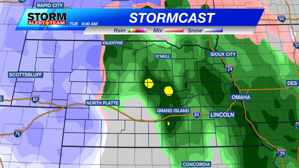 Pleasant Sunday, but rain/snow affecting Nebraska by early next week