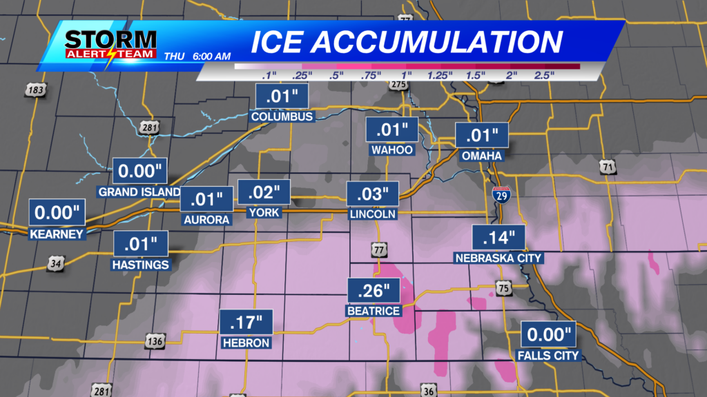 A winter storm unfolding across the state