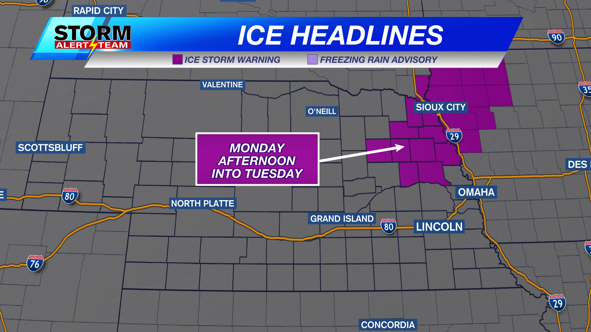 Winter Storm Warnings, Ice Storm Warnings, Winter Weather Advisories