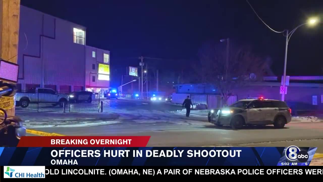 2 Nebraska officers wounded, suspect killed in shootout