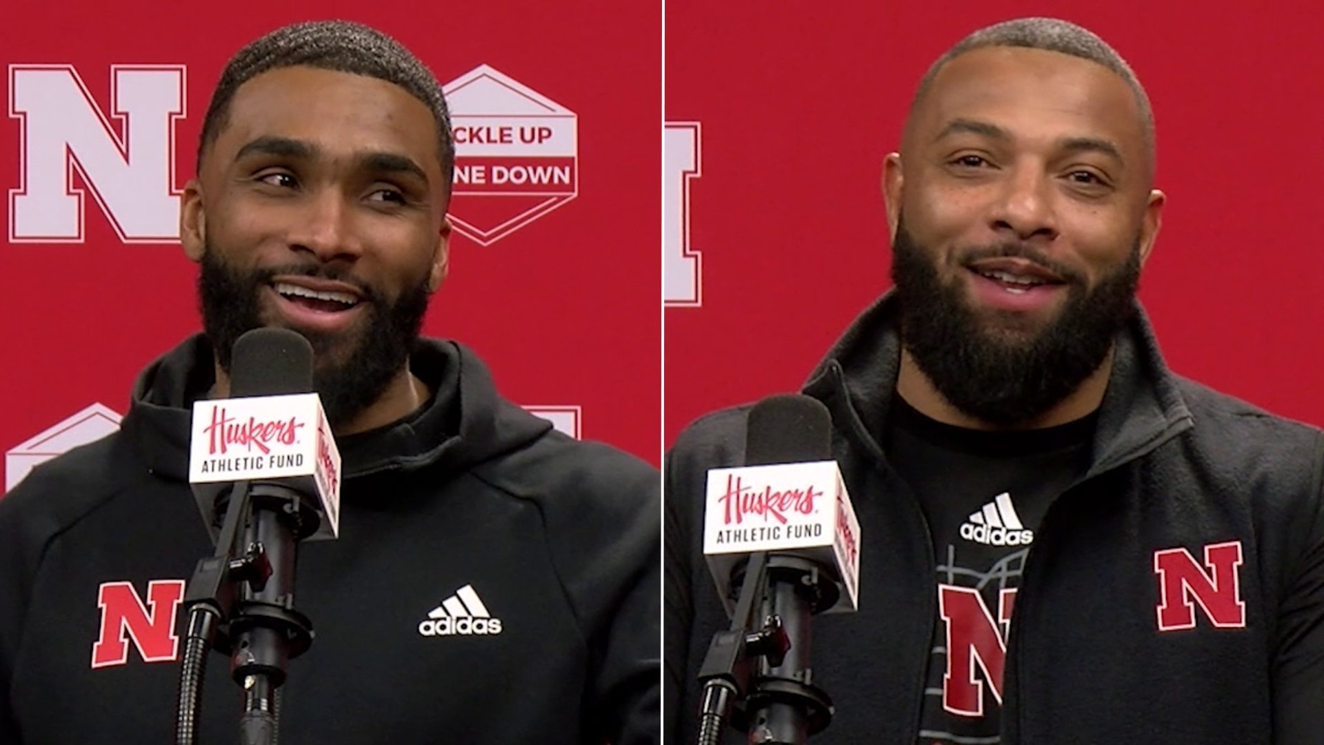 Husker assistants Evan Cooper and E.J. Barthel talk Rhule, recruits