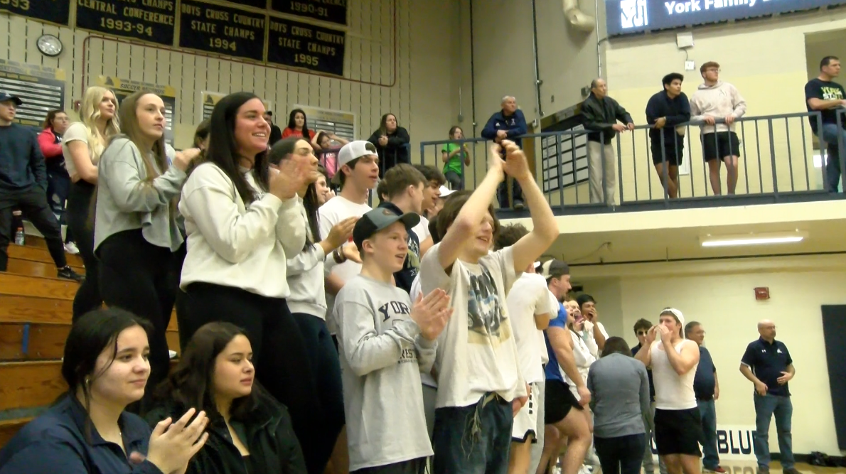 Anonymous donor brings lively student section to York district finals