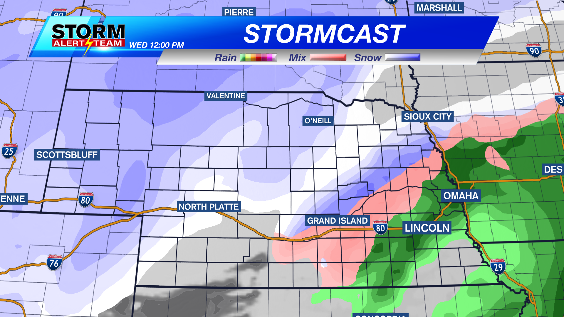 Warmest day come Monday; Winter weather rearing its head later in the week