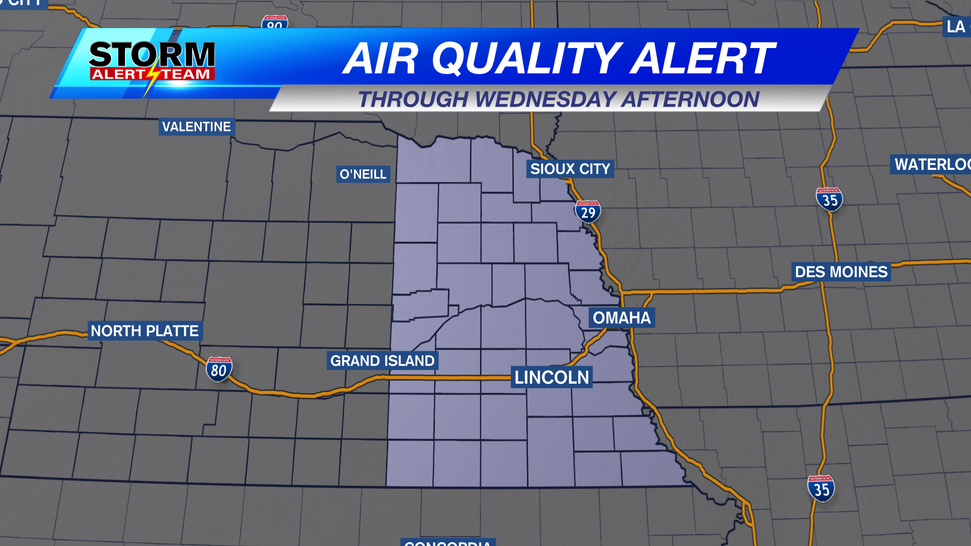 Lincoln under air quality alert amid fires