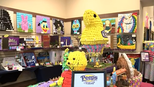 Peeps art is taking over a town with over 130 marshmallow masterpieces