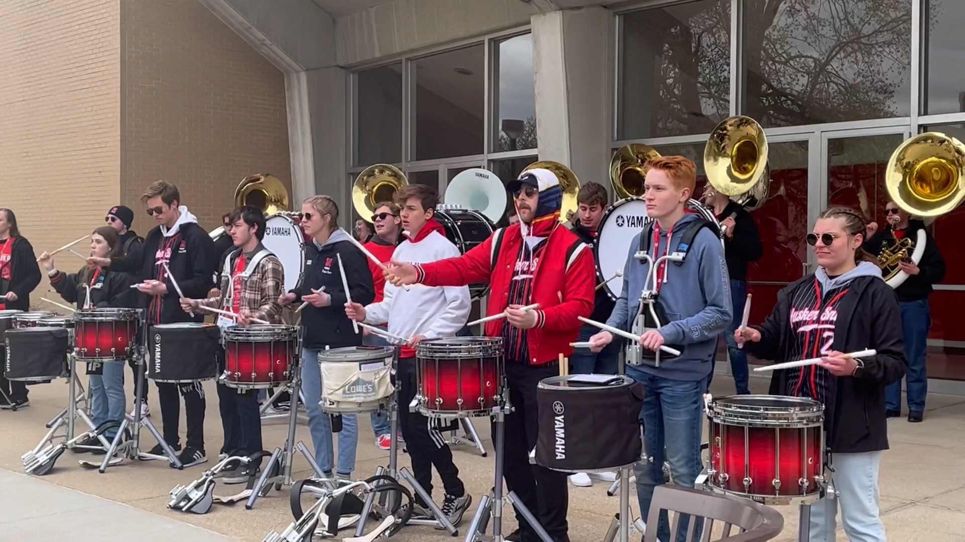 Husker fans tailgate ahead of the spring game