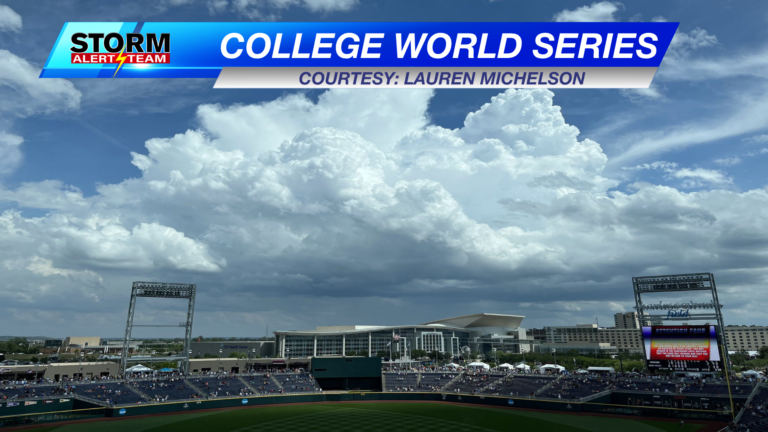 Lightning delay at College World Series, but storms clear in time for ...