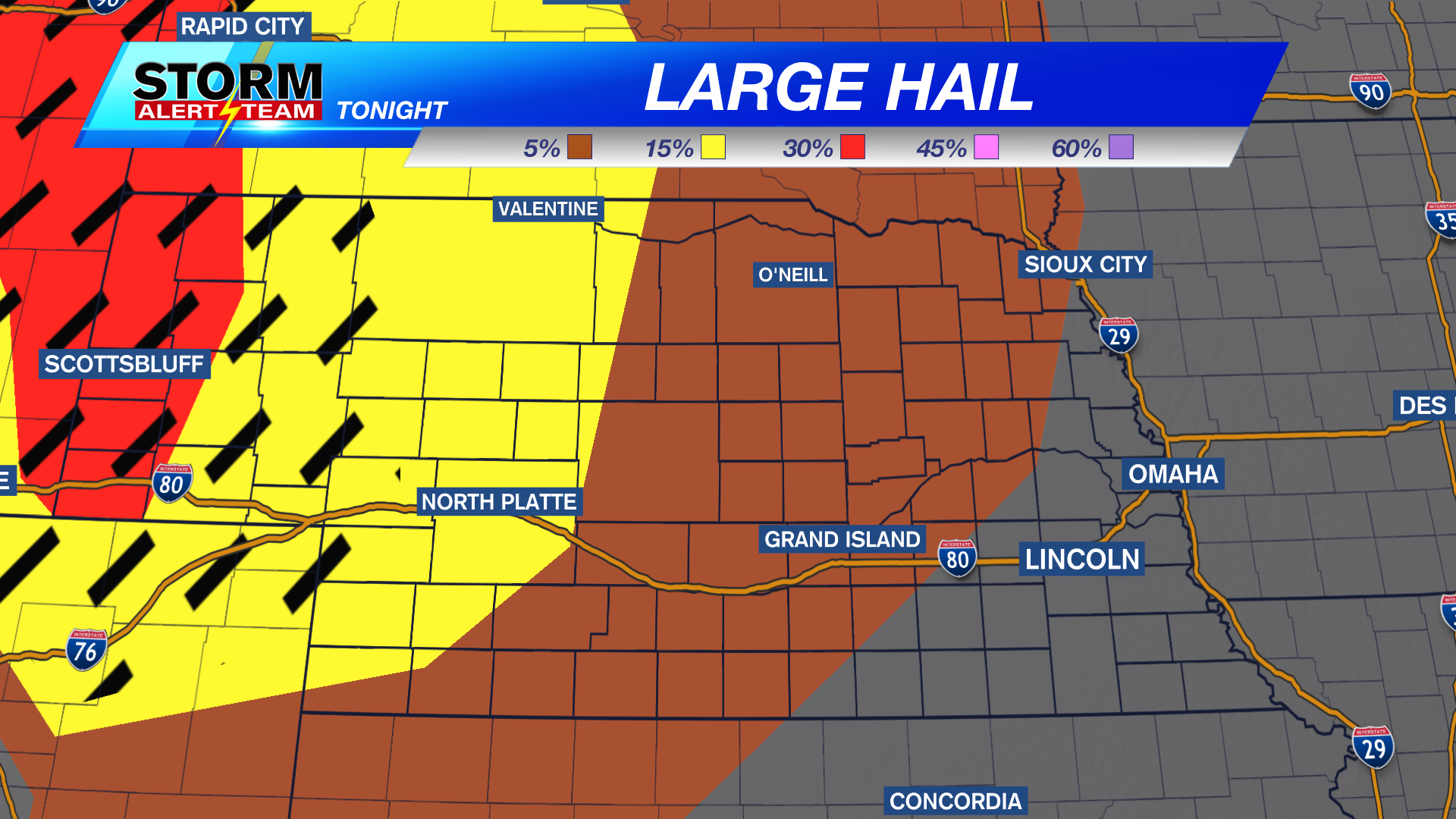 Storms overnight into Saturday morning