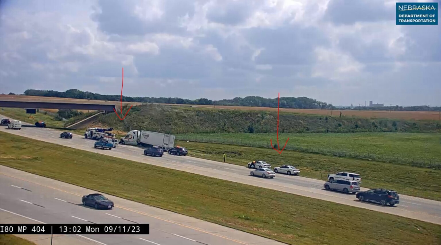 Semitrailer-truck crash shut down part of Interstate 80 in north Lincoln