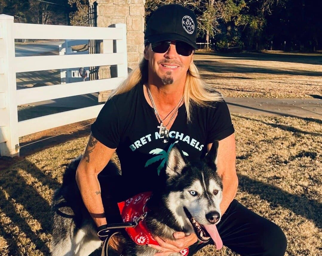 Bret Michaels the singer meets Bret Michaels the dog in Nebraska