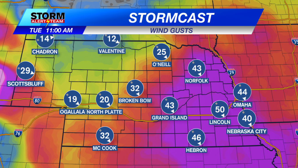 Heavy, wet snow expected across eastern Nebraska