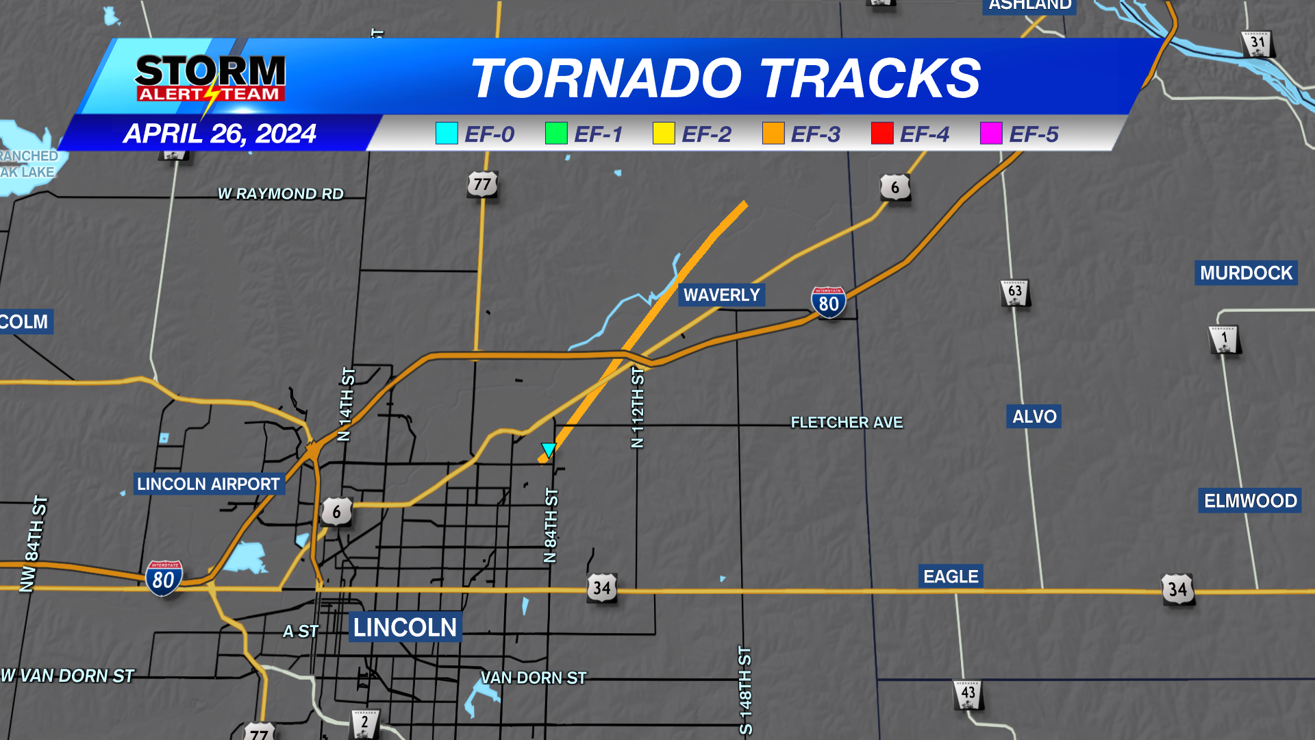 Tornado strength determined: Waverly, Elkhorn, Eppley