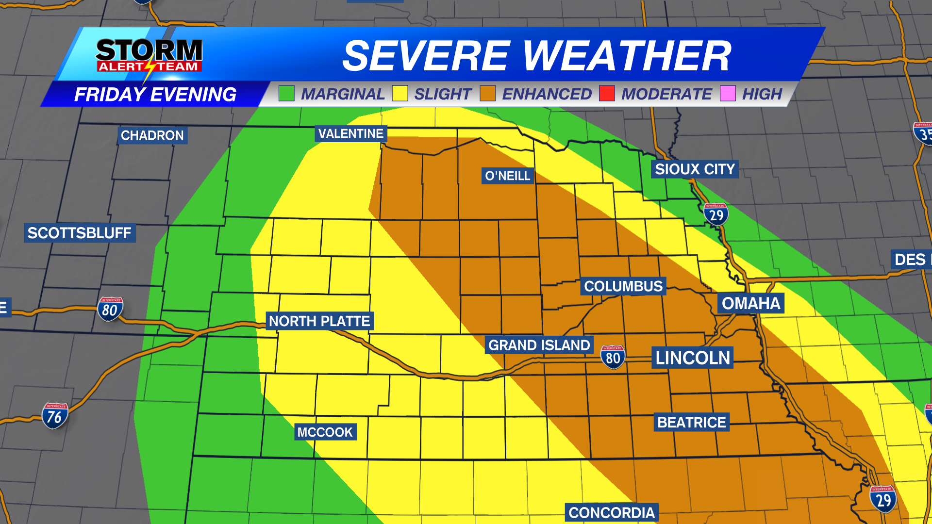 Severe storms threaten large hail, damaging wind for Friday evening in ...