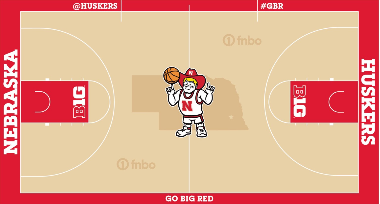 Nebraska AD teases a Herbie Husker logo on PBA court
