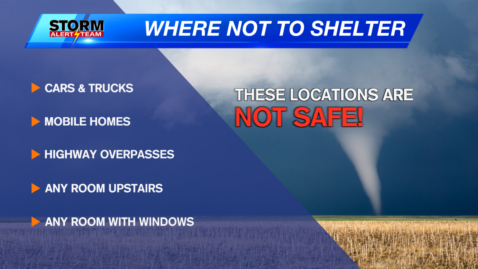 Severe Weather Awareness Week: Tornado safety