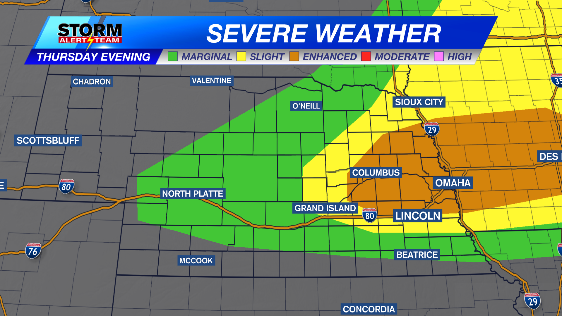 Severe storms threatening large hail, isolated tornadoes possible ...