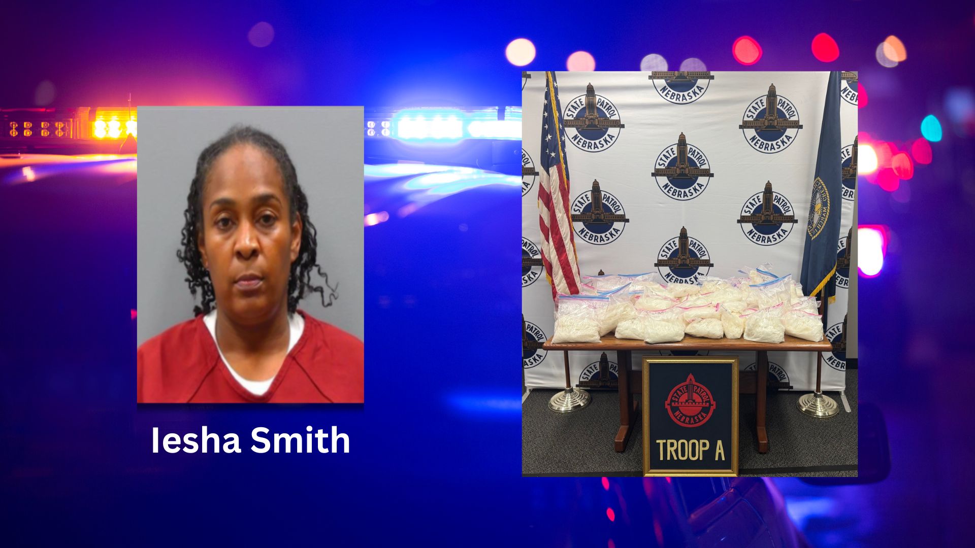State patrol: Georgia woman caught with 130 pounds of meth in southwest Omaha