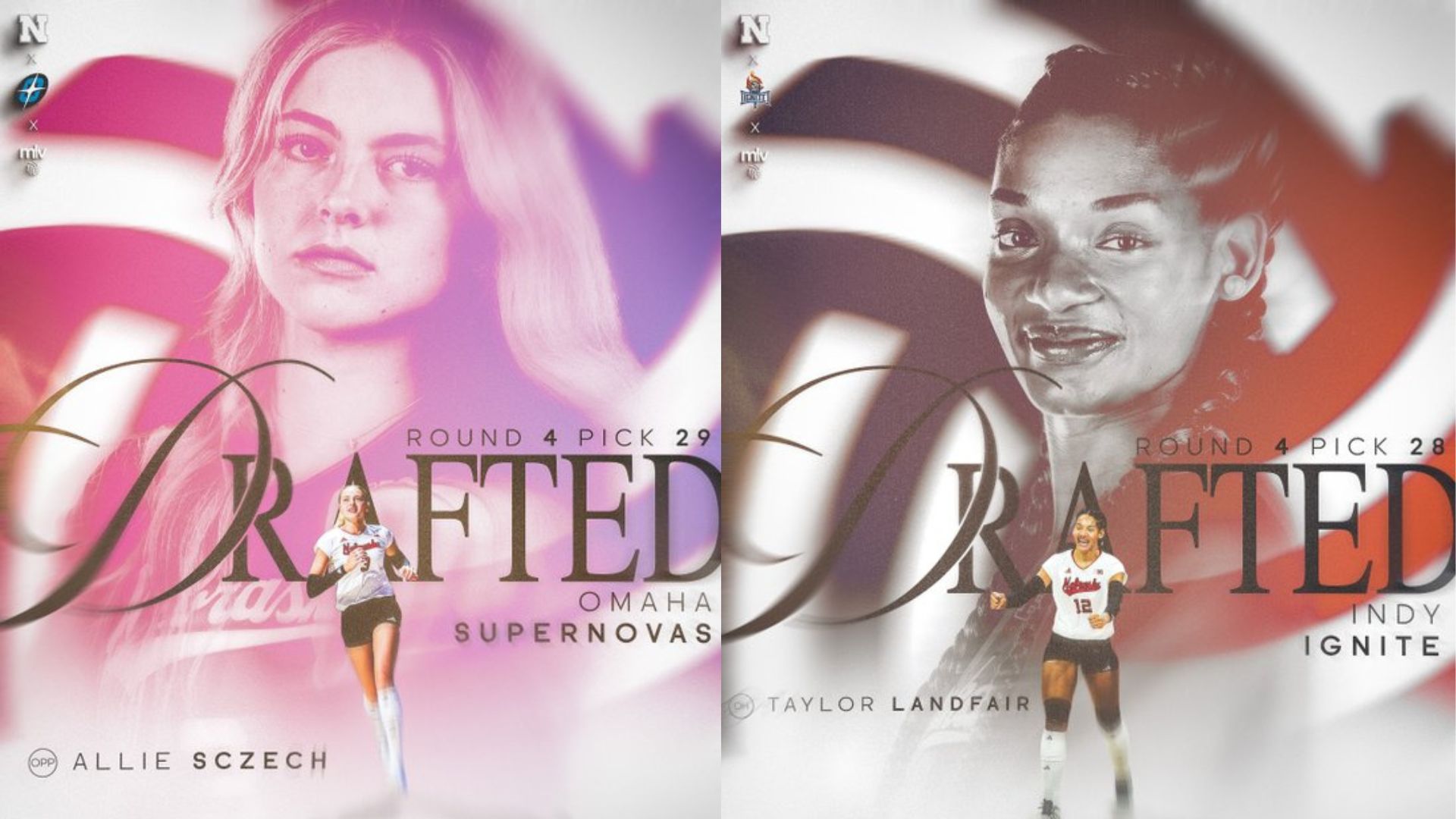 Taylor Landfair, Allie Sczech picked in Major League Volleyball Draft