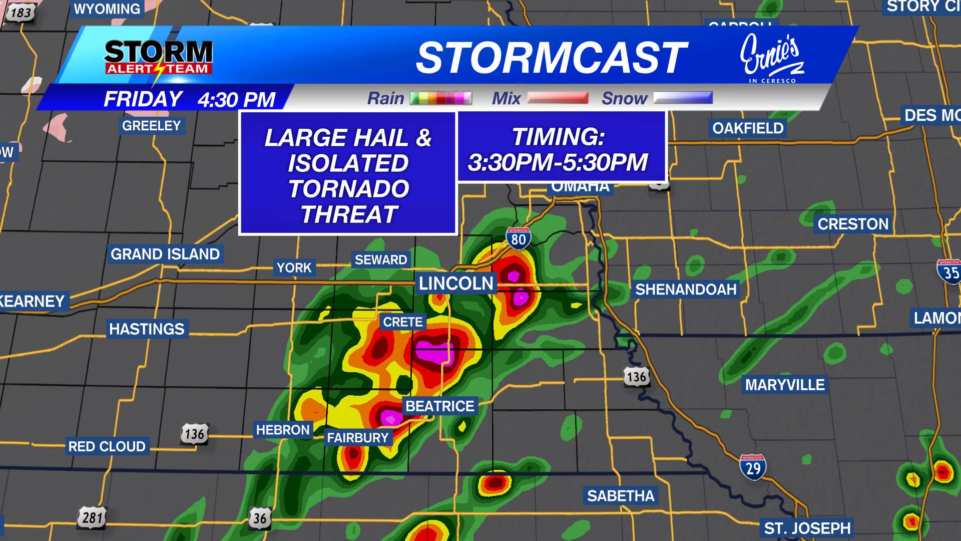 Severe Storms & Winter Weather Friday Afternoon