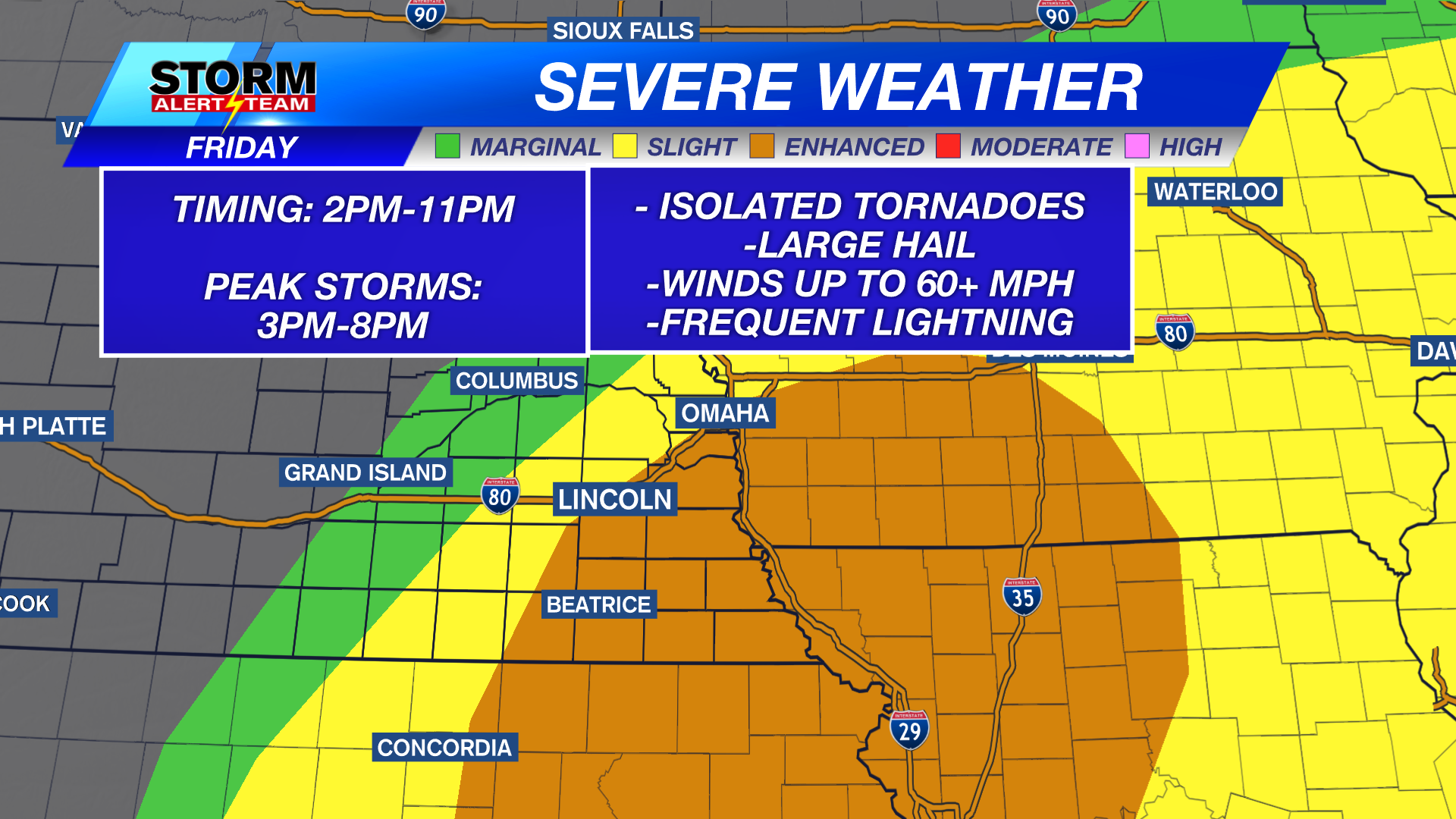 Severe Storms & Winter Weather Friday Afternoon