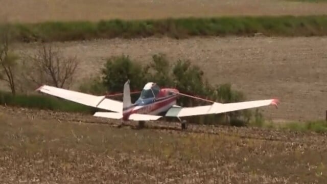 Aircraft engine failure prompts emergency landing in a field near Blair ...