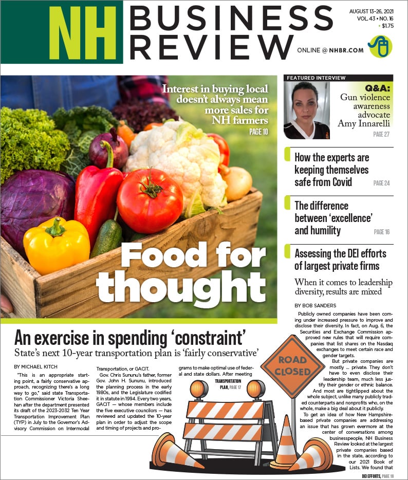 New Hampshire Business Review August 13, 2021 - NH Business Review