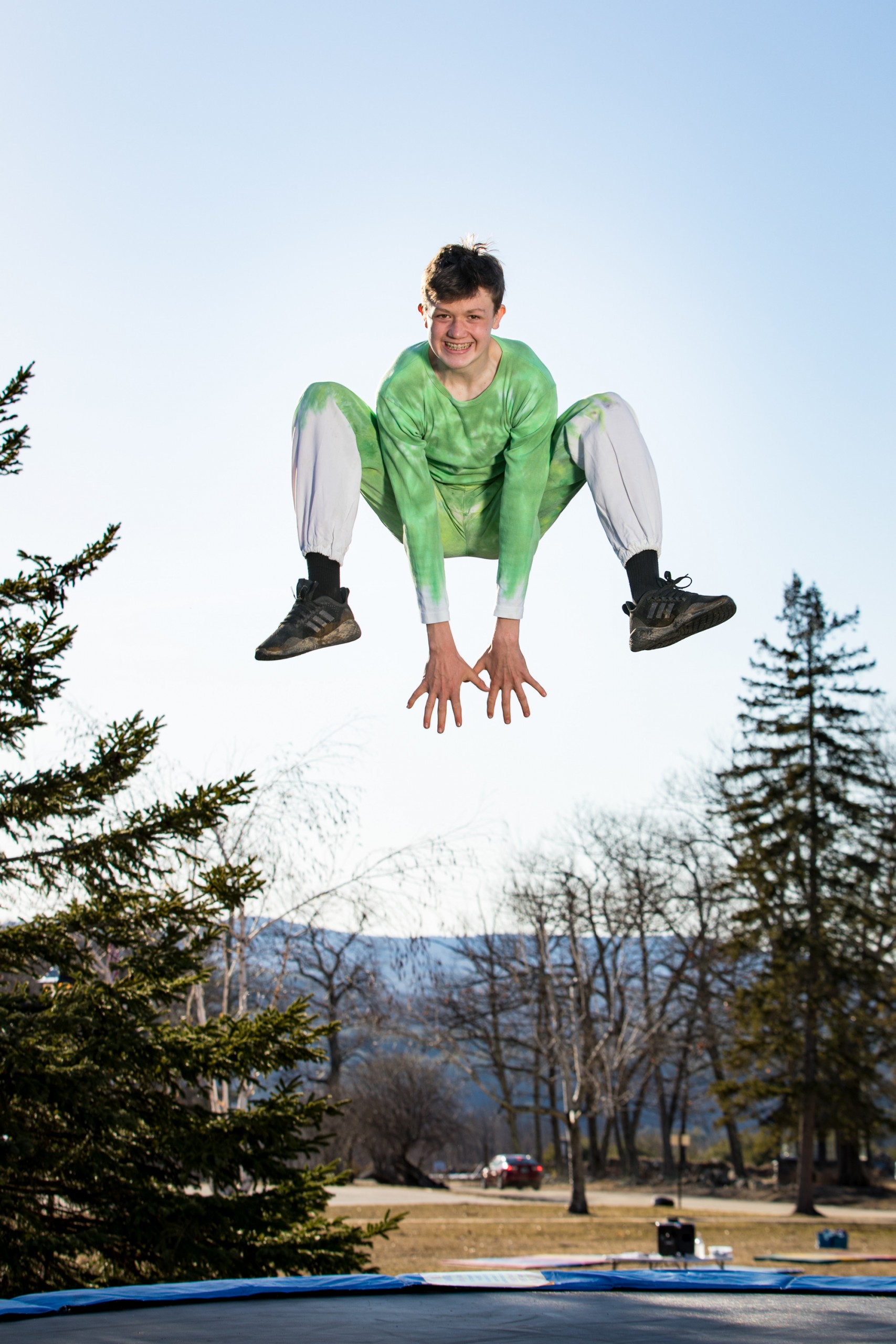 An Outdoor Circus Performance in the Woods of New Hampshire