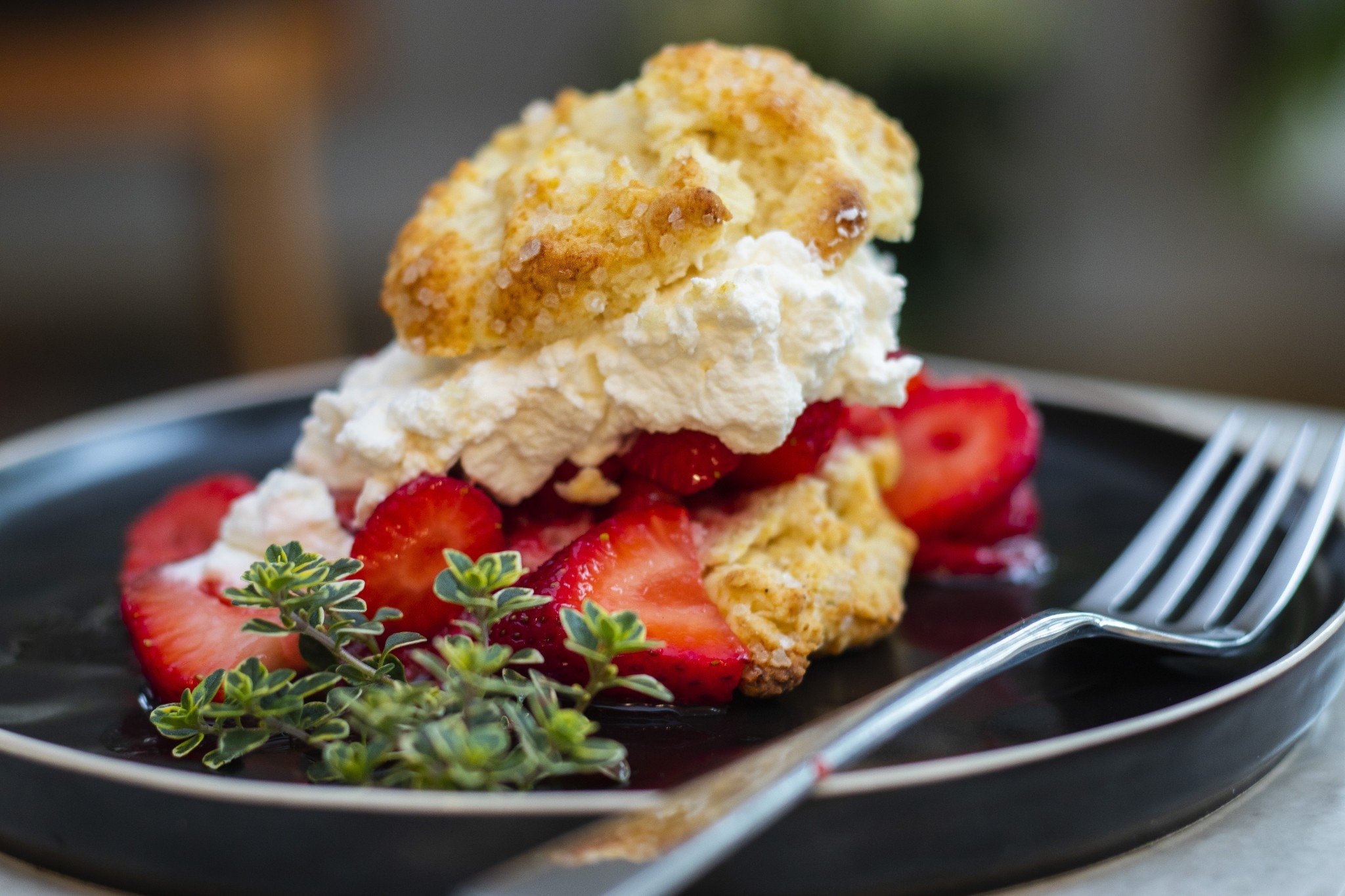 Strawberry Shortcake (made with biscuits)