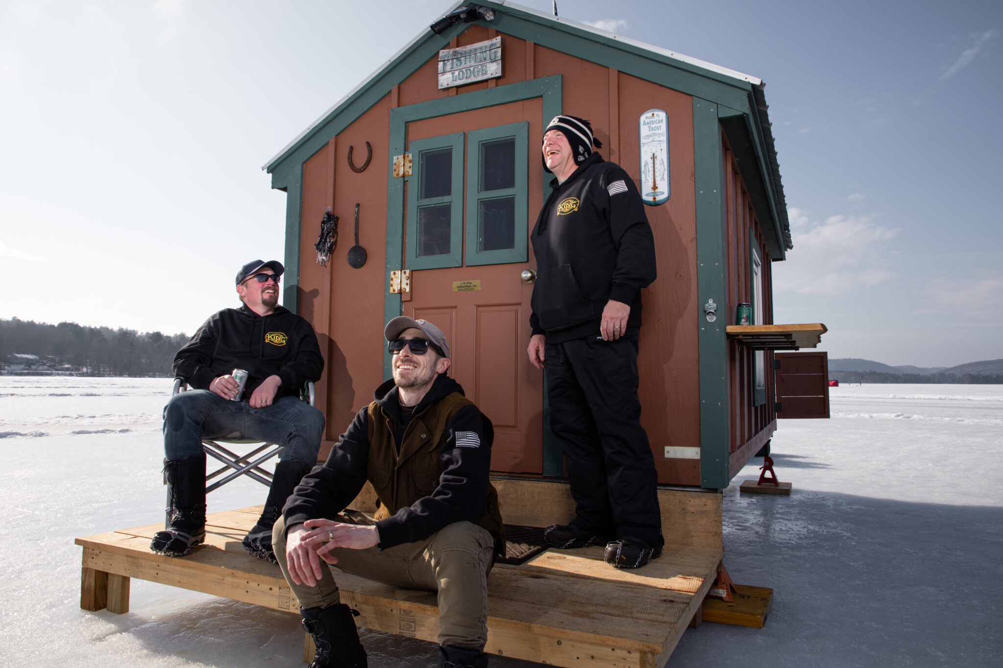 Lake Winnipesaukee Bobhouses On Thin Ice - New Hampshire Magazine