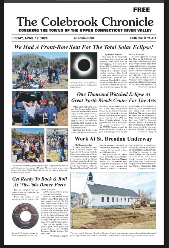 For the Record: Colebrook's Community Paper Picks Up The Legacy as ...