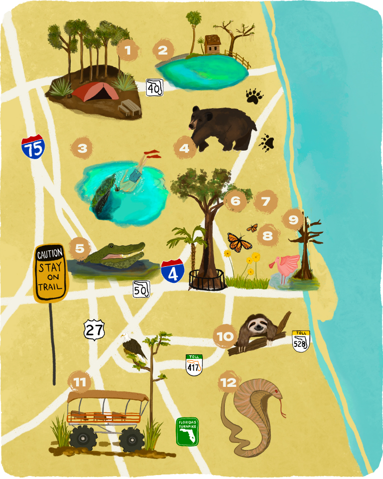 Central Florida Conservation Guide Map - Orlando Magazine