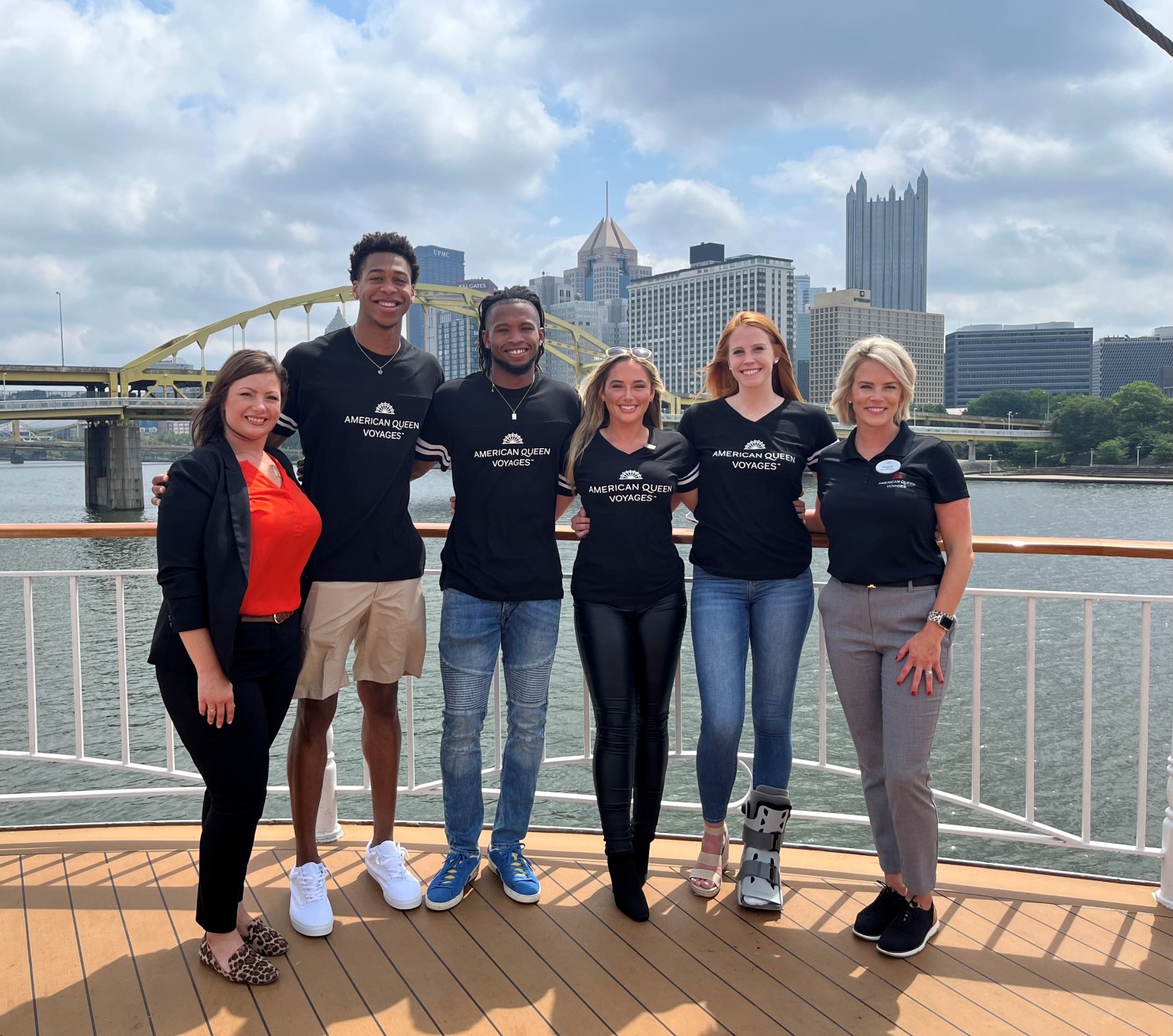 The American Queen Docked in Pittsburgh, and Student Athletes Were ...