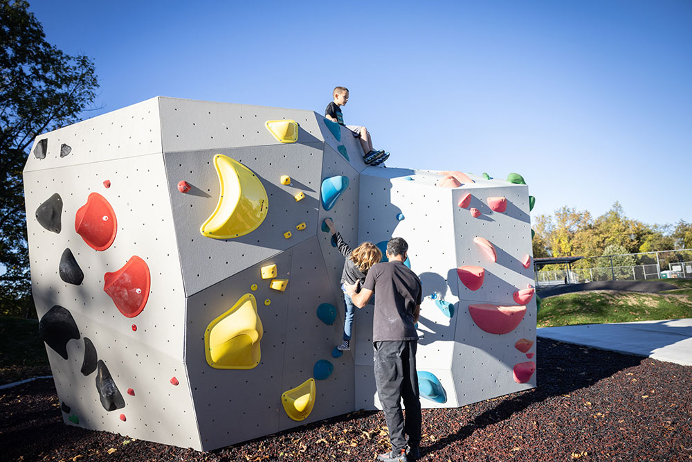 New Bouldering Area, Pump Track Opens in Boyce Park