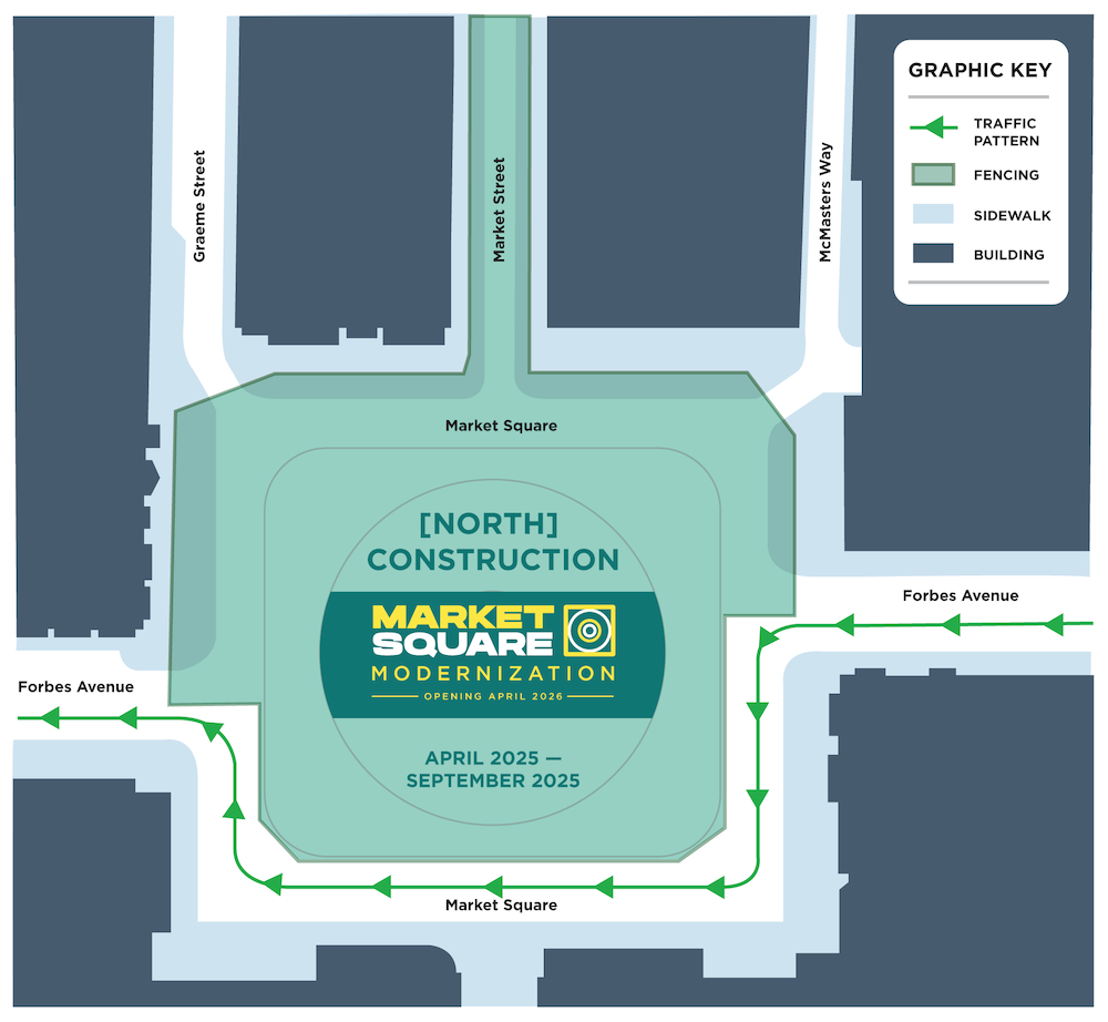 A Year of Construction Kicks Off in Pittsburgh's Market Square