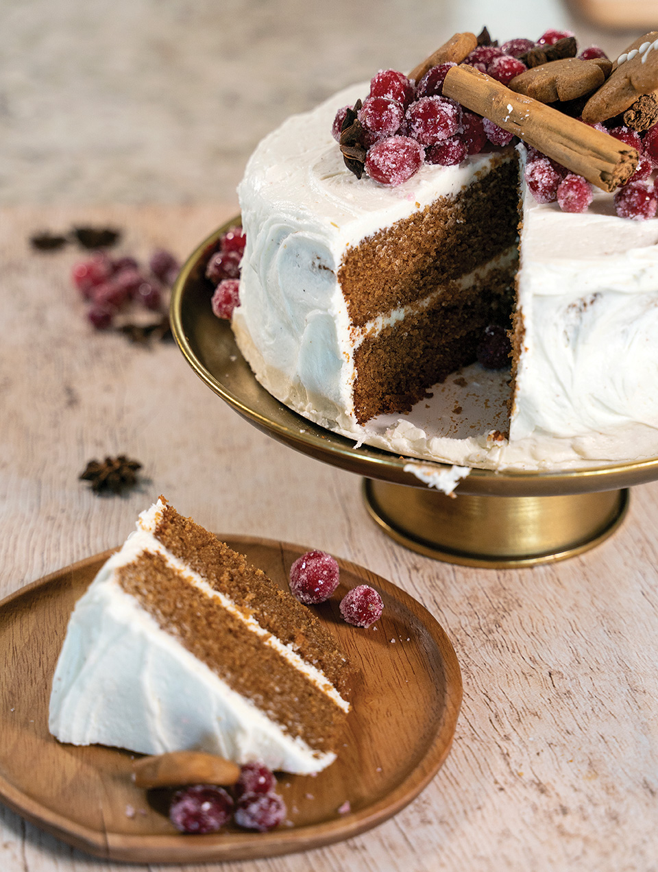 Gingerbread Layer Cake with Cinnamon Cream-Cheese Frosting - San Diego ...