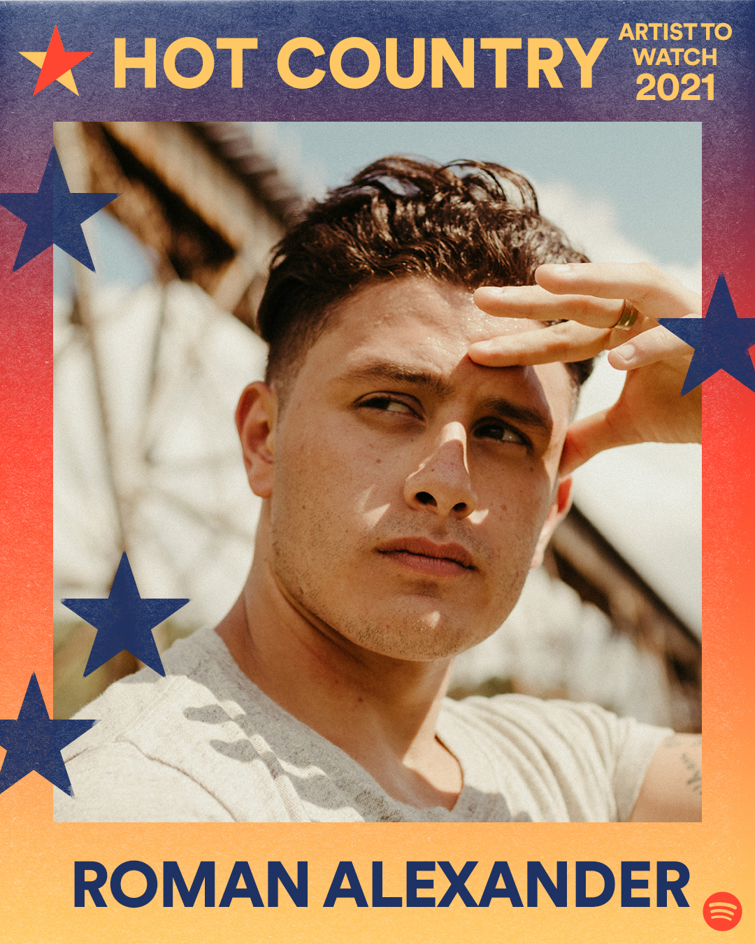 Roman Alexander named to Spotify's "Hot Country Artists to Watch 2021" list