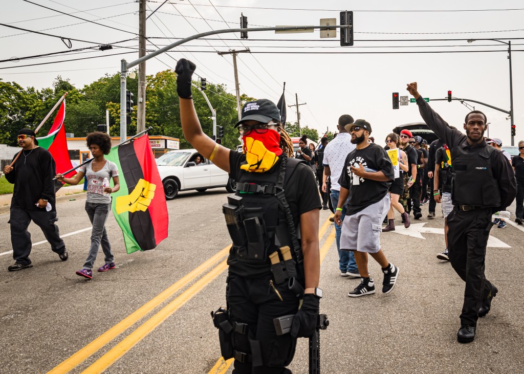Black Panther Party marches from Troost to Prospect to show community ...